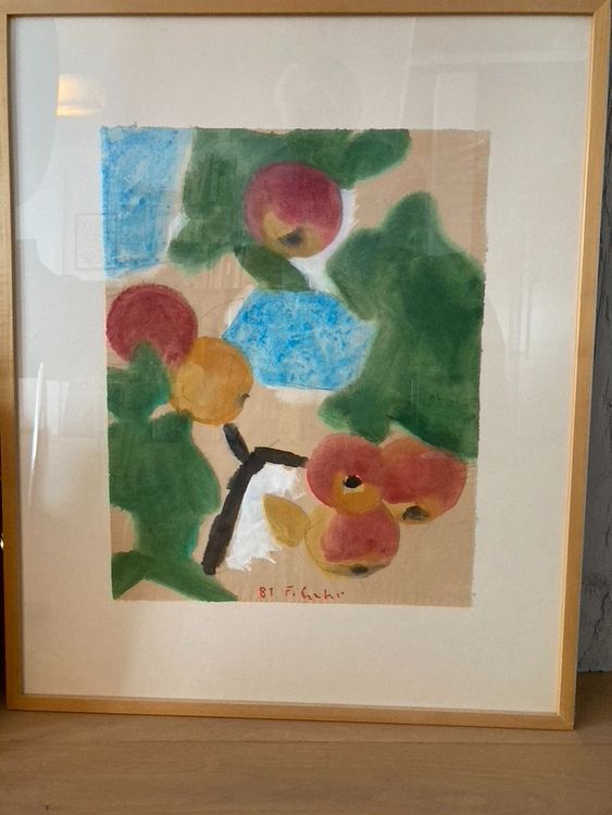 Ferdinand Gehr; Äpfelchen; Original Aquarell; signiert (Neu (gemäss Beschreibung)) in Altstätten ...