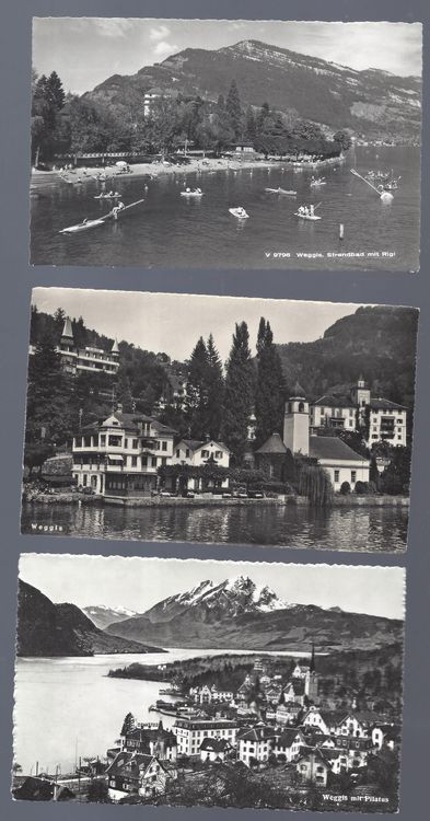 3 AK WEGGIS (LU)1943-1958 | Kaufen auf Ricardo