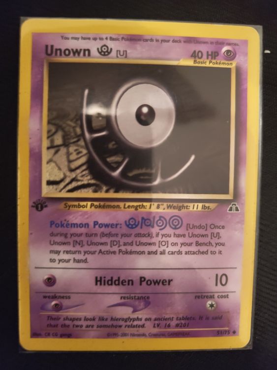 Unown 1 et edition Neo Discovery 5/75 (Gebraucht) in Sierre für CHF 3 ...