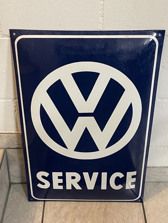 Altes VW Service Volkswagen Emailschild (Gebraucht) in Kaiseraugst für ...