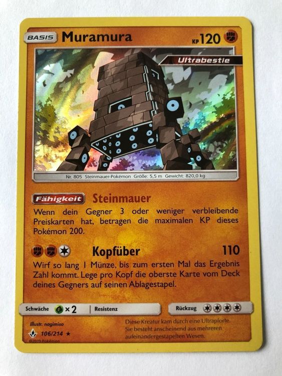 Muramura - Holo - TCG Pokemon (Neu (gemäss Beschreibung)) in Nussbaumen ...