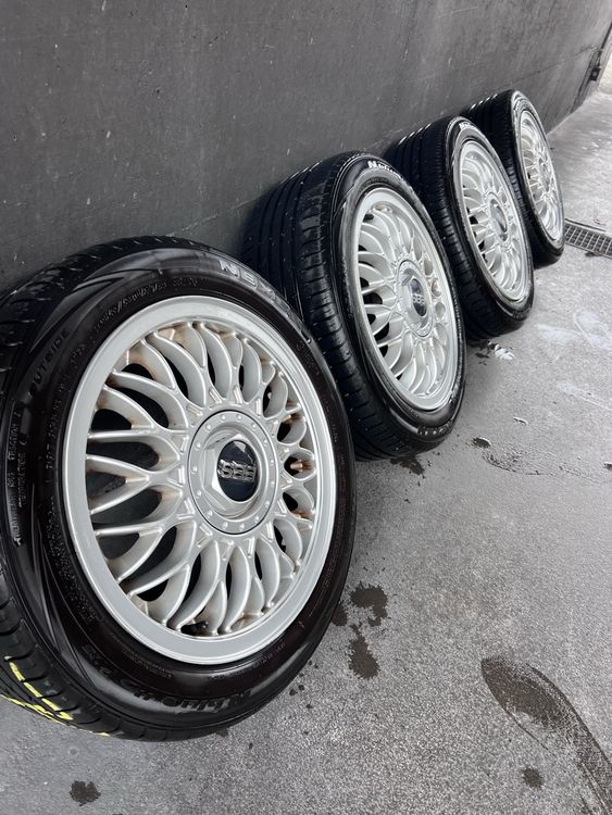Originale VW Golf 3 BBS Felgen 5x100 mit Sommerreifen (Gebraucht) in ...