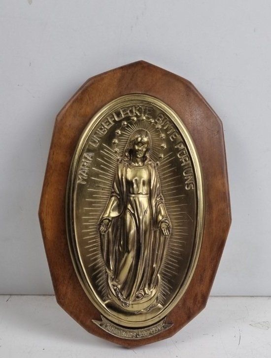 Mutter Gottes Figur Maria Messing, 1954 (Gebraucht) in Flums für CHF 9 ...