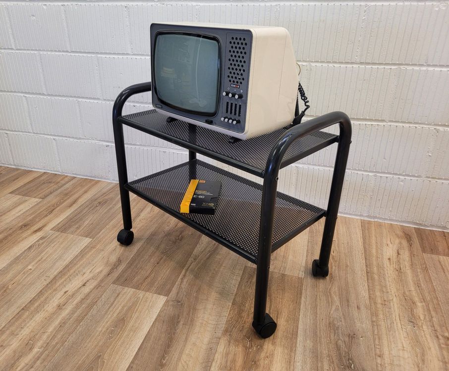 Design 1980er Servierwagen, TV-Möbel Servierboy Lochblech (Gebraucht ...