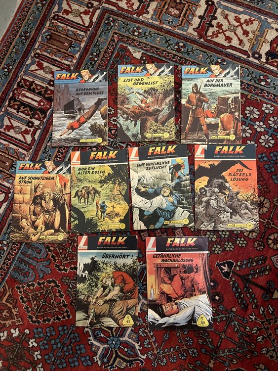9 Falk Comic Hefte Original Lehning Verlag Ritter 60er Jahre (Gebraucht ...