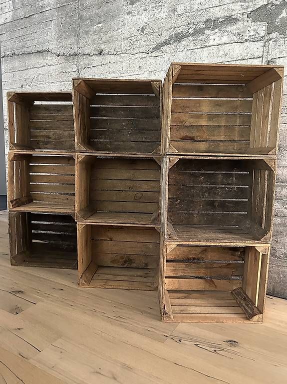 9 Deko Harassen Kisten Holz Rustikal Shabby Chic Vintage (Gebraucht) in ...