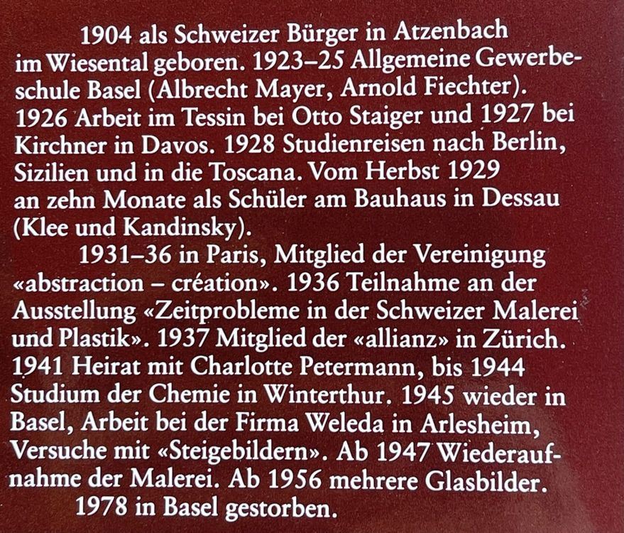H.R. Schiess Maler Kunst Basel Expressionismus Schweizerkuns (Gebraucht ...