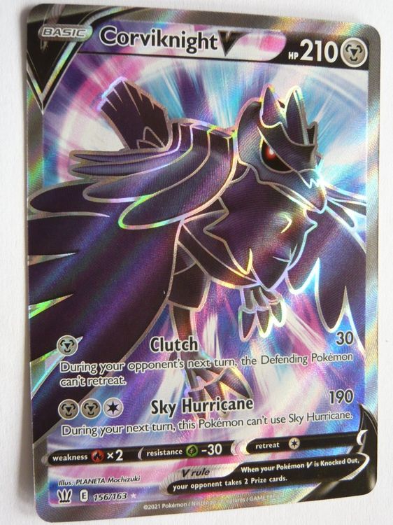 POKEMON CORVIKNIGHT V BRILLANTE ANGLAIS NEUF ! (Neu (gemäss ...