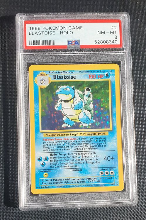 Blastoise Holo Base Set 2/102 1999 PSA (BGS, CGC) 8 #2 (Gebraucht) in ...