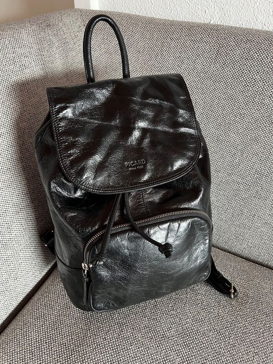 Picard Rucksack Leder schwarz | Kaufen auf Ricardo