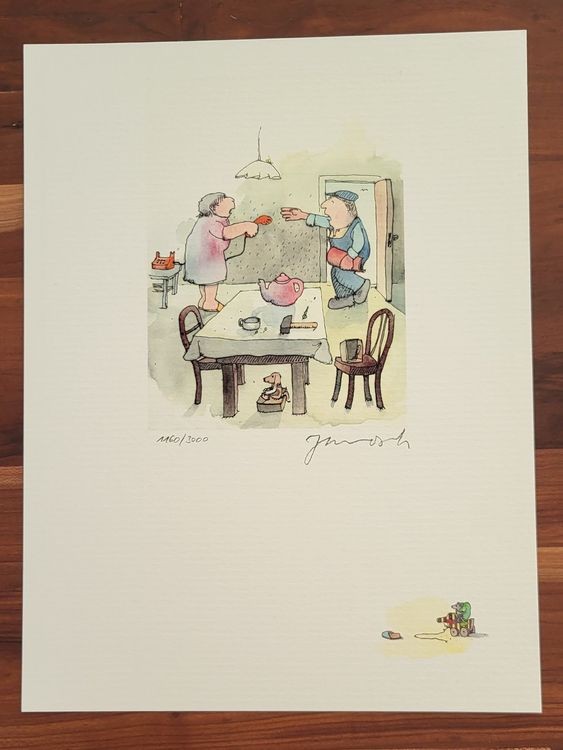 Janosch Originalgrafik handsigniert | Kaufen auf Ricardo