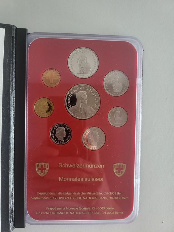 Münzsatz Schweiz 1984 PP Polierte Platte (Neu und originalverpackt) in Wetzikon ZH für CHF 25 ...