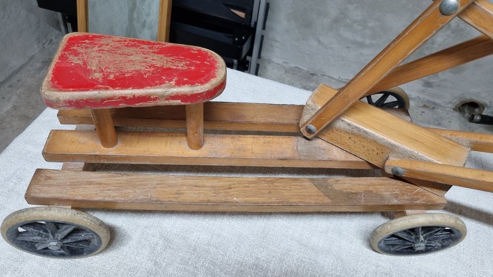 BRIO Schweden Bagger Sitzbagger Vintage Holz Sandbagger 60er (Gebraucht ...