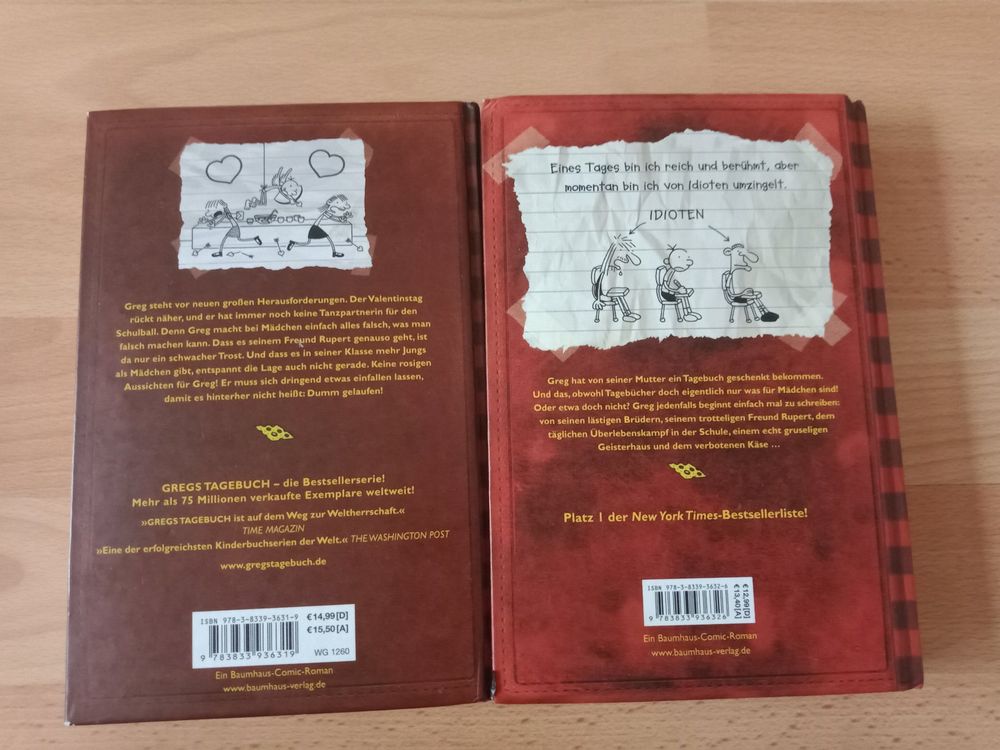 Jeff Kinney Gregs Tagebuch 1 & 7 Comicroman (Gebraucht) in Wangen b. Olten für CHF 5 – mit ...