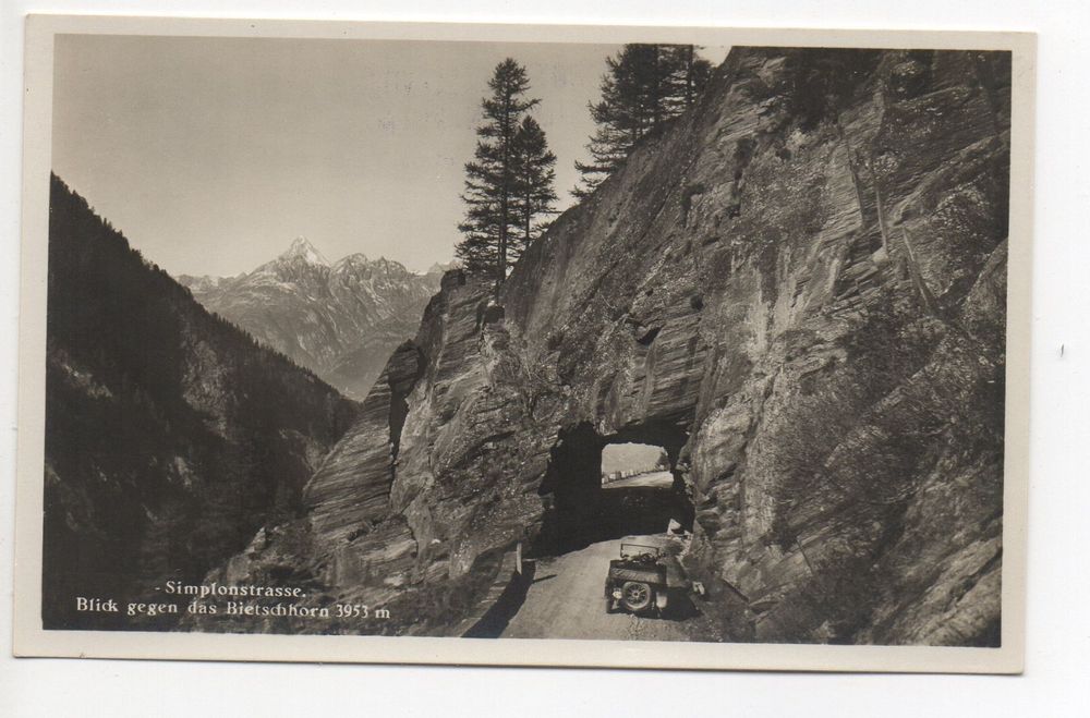 Simplon SIMPLONSTRASSE gegen Bietschhorn, Oldtimer, Auto (Neu (gemäss Beschreibung)) in Jona für ...
