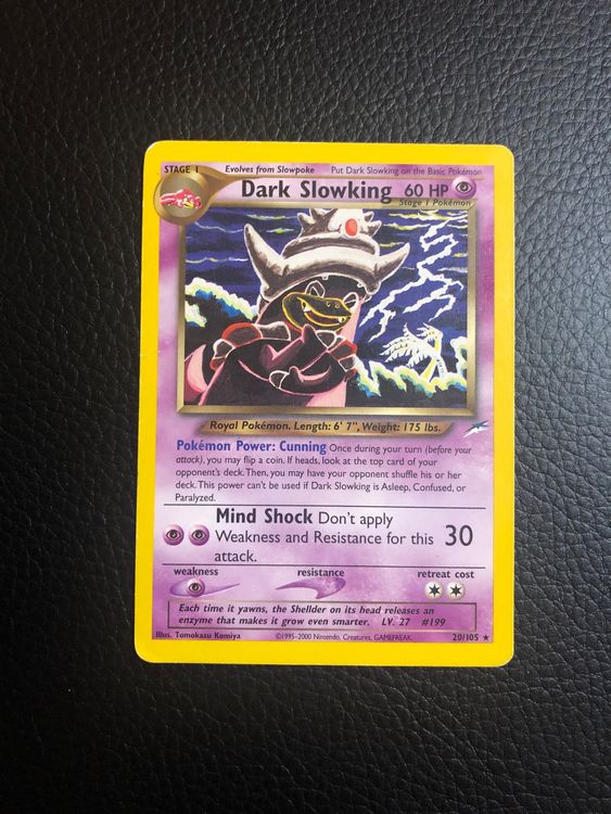Neo Destiny Dark Slowking rare 20/105 Ab 1 (Gebraucht) in Paradiso für ...