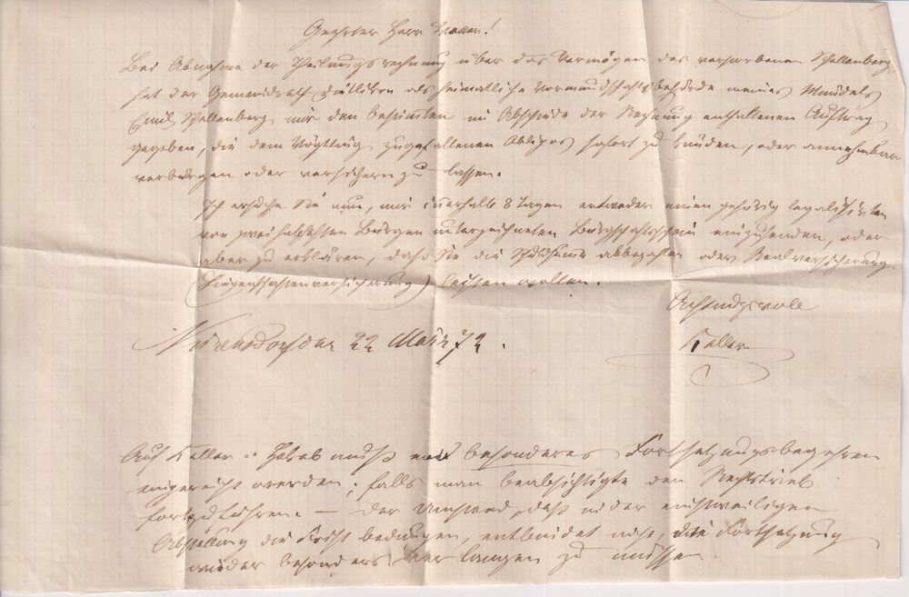 RAAAR Brief mit 30d, Attest , Stabstempel NÜRENSTORF (Gebraucht) in ...