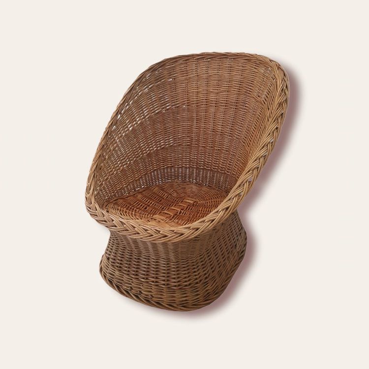 Rattansessel mit Rückenlehne im Boho-Stil L 520 (Gebraucht) in ...