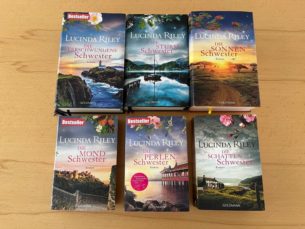 6 Bücher | Lucinda Riley | Die Sieben Schwestern Serie (Gebraucht) in ...