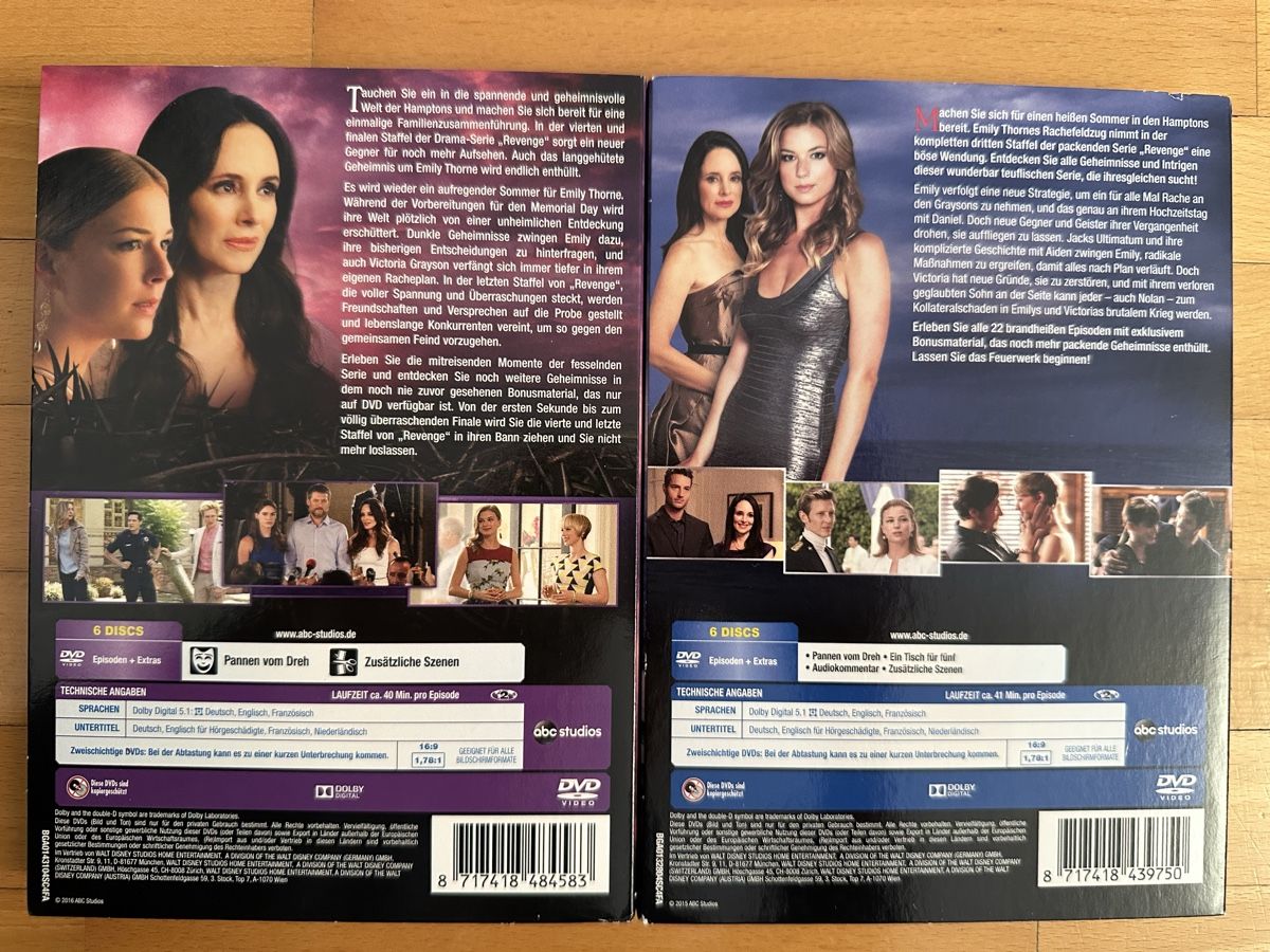 Revenge, Staffel 3 & 4, DVD Box Set, Top Zustand! (Neu (gemäss ...