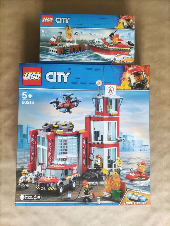 Lego City 60215 Feuerwehr-Station 60213 Feuerwehrboot | Kaufen auf Ricardo