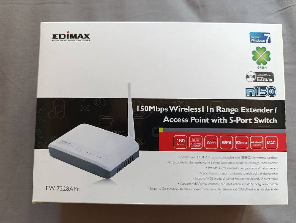 Edimax 150Mbps Wireless Access Point / Range Extender (Neu (gemäss ...
