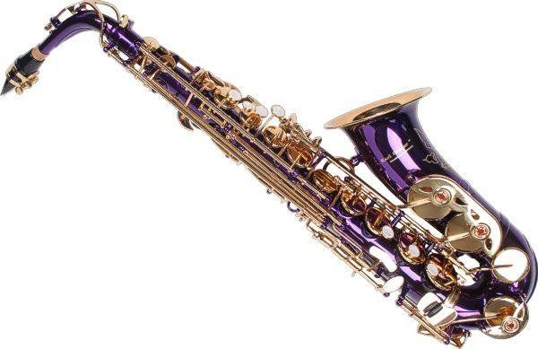 Karl Alaser Alt Saxophon violett, mit koffer, NEU (Neu und ...