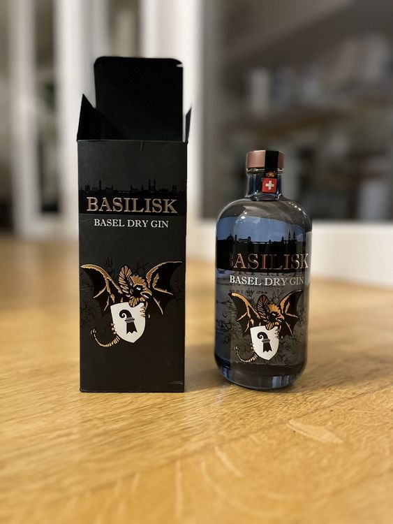 Original BasilisK Basel Dry Gin, ungeöffnet, mit Box! (Neu und ...