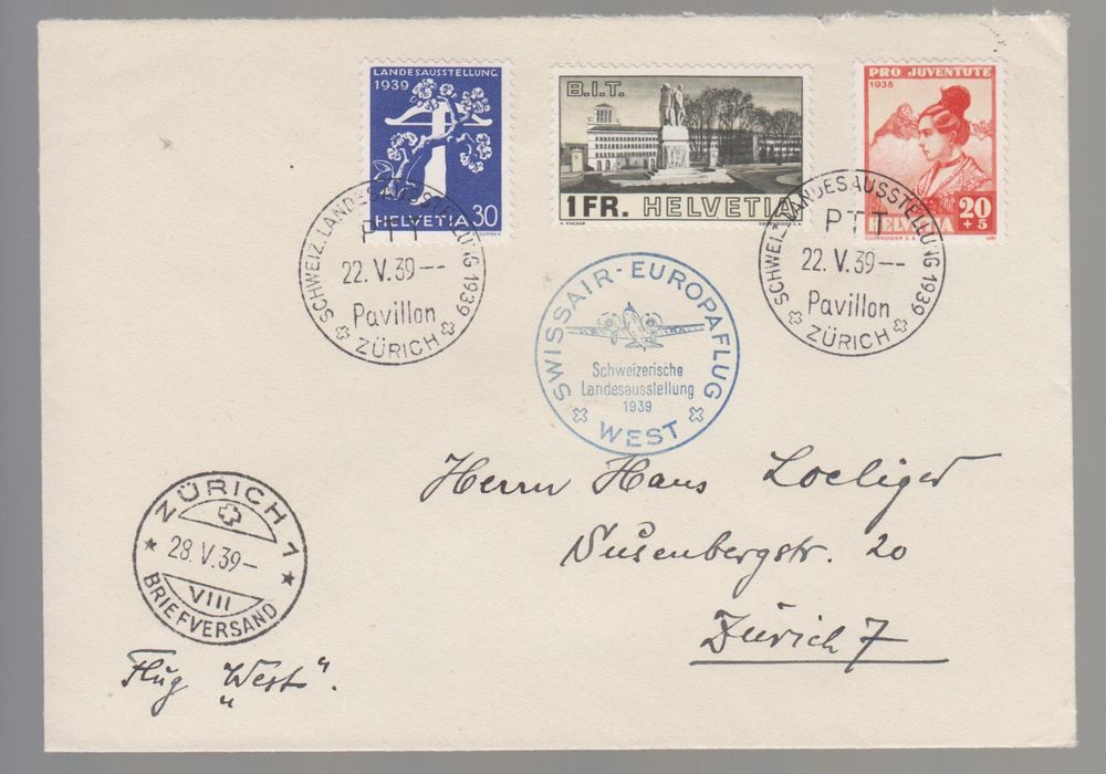 Swissair Europaflug West 1939 (Gebraucht) in Boécourt für CHF 2.1 – mit Lieferung auf Ricardo kaufen