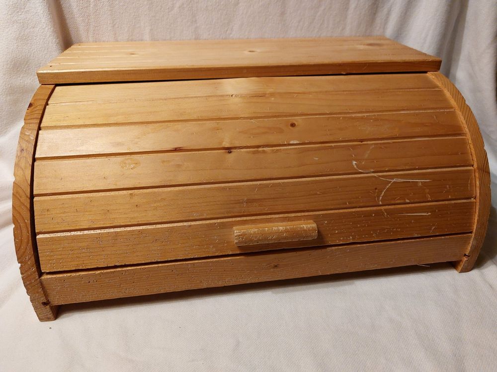 ALTE BROTBOX aus den 90ern - ECHTHOLZ - 40 x 28 x 18 cm (Gebraucht) in ...
