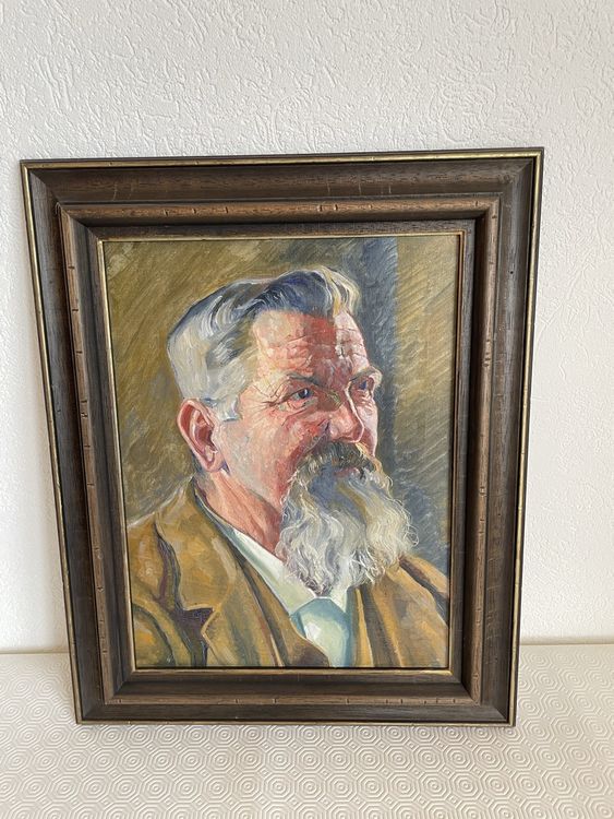 Antikes Ölgemälde Portrait Mann mit Bart gerahmt (Gebraucht) in Unterseen für CHF 70 – nur ...
