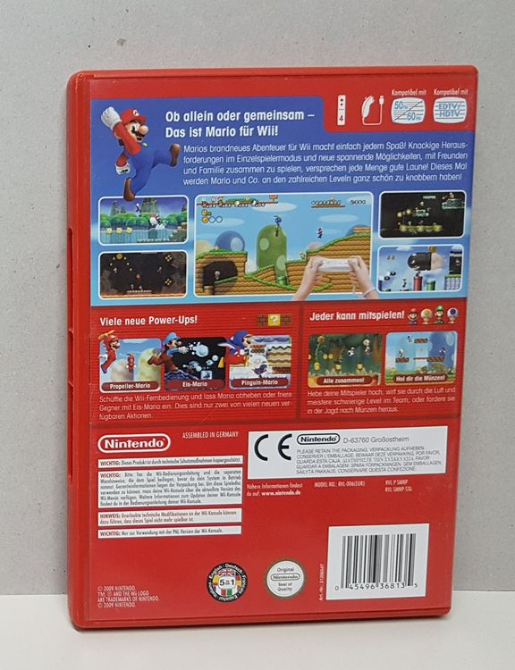Wii New Super Mario Bros. Marios Abenteuer einfach Spass (Gebraucht) in ...