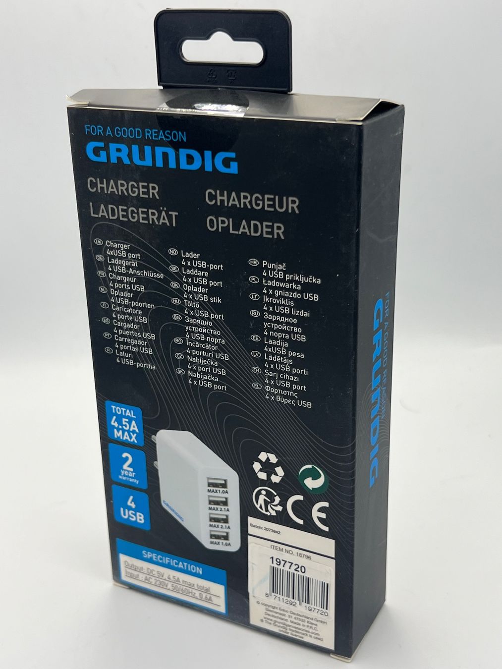 Grundig USB Ladegerät / Charger, 4 Ports, Neu & OVP! (Neu und ...