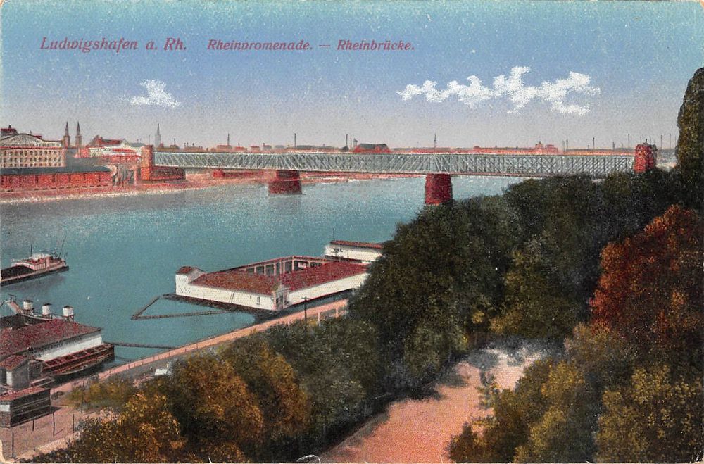 Ludwigshafen, Rheimpromenade, Rheinbrücke | Kaufen auf Ricardo