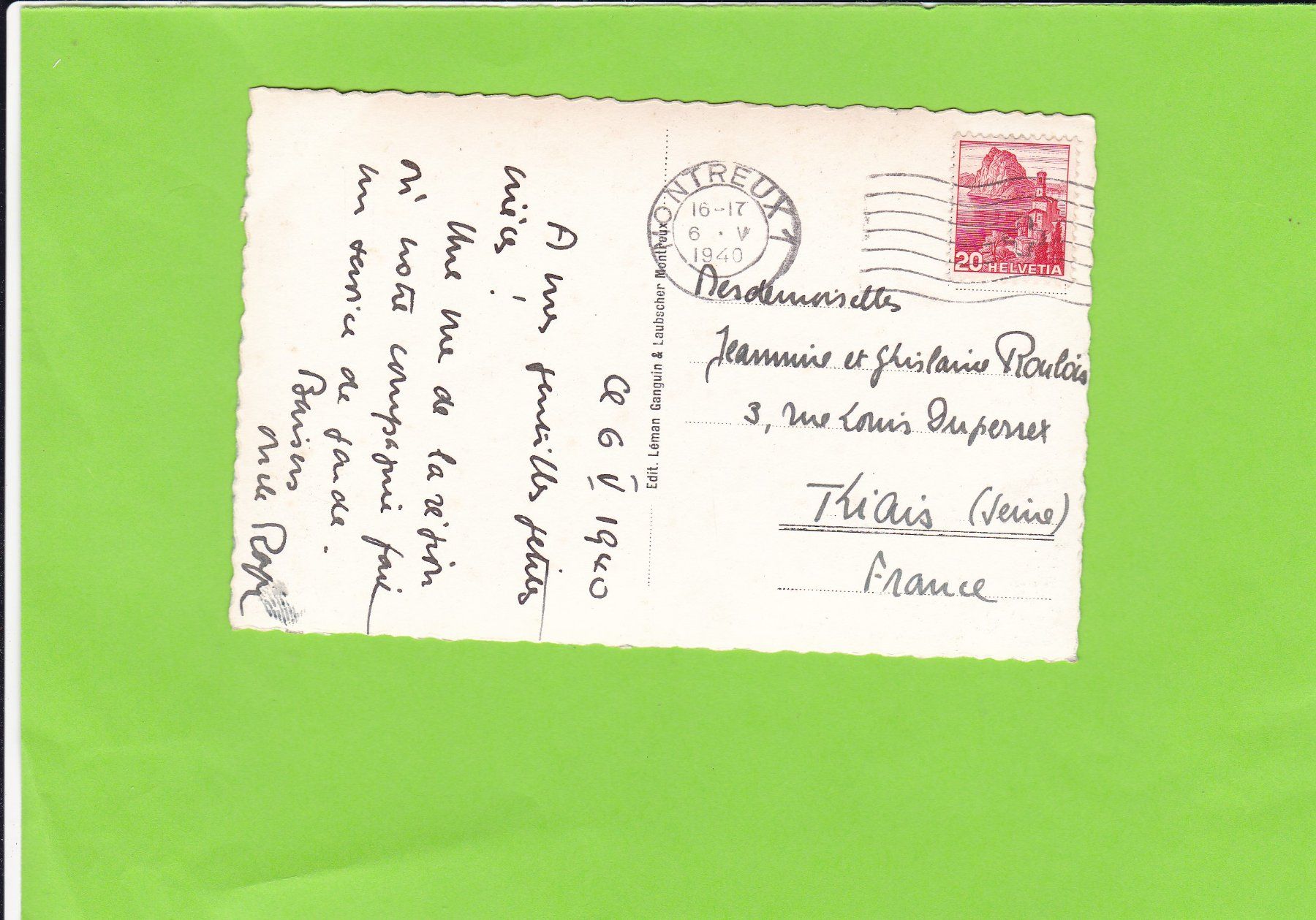 Territet-Montreux (Gebraucht) in St. Peterzell für CHF 2 – mit ...