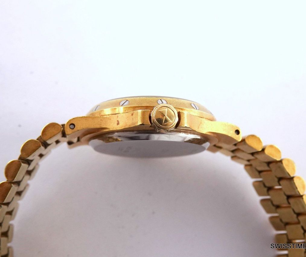 Favre-Leuba Harpoon Geneve, vergoldet, Vintage Klassiker! (Usato) a ...