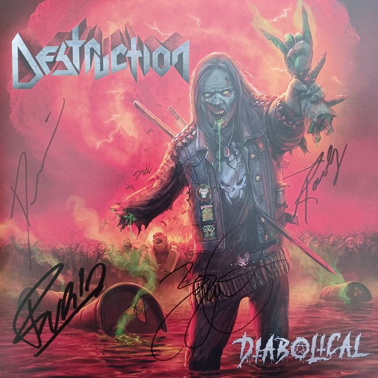 DESTRUCTION - Diabolical LP komplett signiert (Neu (gemäss Beschreibung ...