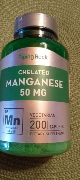 Mangan 50mg, 200 Tabletten, vegetarisch, neu (Neu und originalverpackt ...