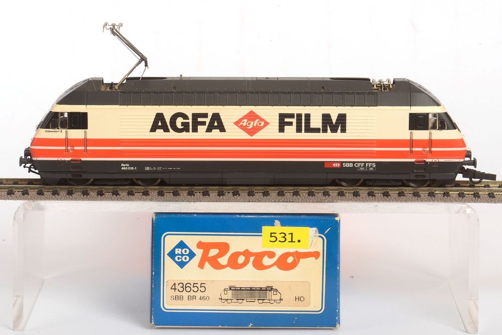 ROCO SBB Lok Re 460 «AGFA» OVP, H0, GS, 43655 (Gebraucht) in Bubendorf für CHF 85.45 – mit ...