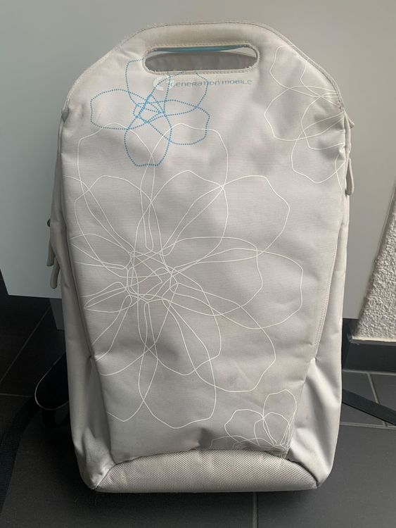 GOLLA „Generation mobile“ Laptop-Rucksack hellgrau m. türkis (Gebraucht ...