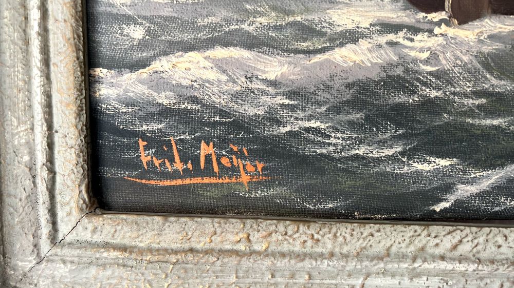 Landschaftsgemälde von Fritz Maijer. Ölgemälde Bild (Gebraucht) in ...