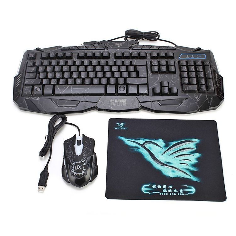 Gaming Tastatur Maus Set LED Beleucht (Neu (gemäss Beschreibung)) in ...