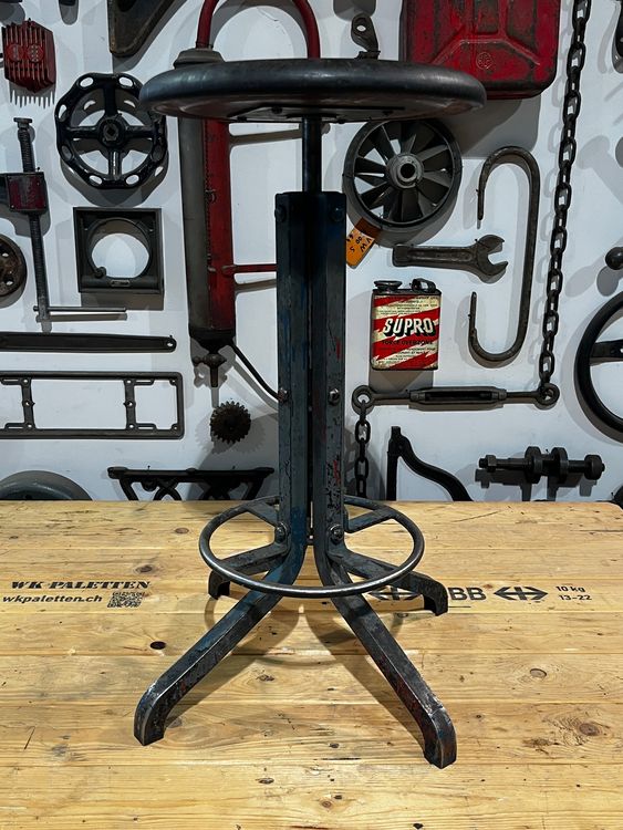 Industrie -, Werkstatt Hocker / Stuhl (Vintage / Garage #2) (Gebraucht ...