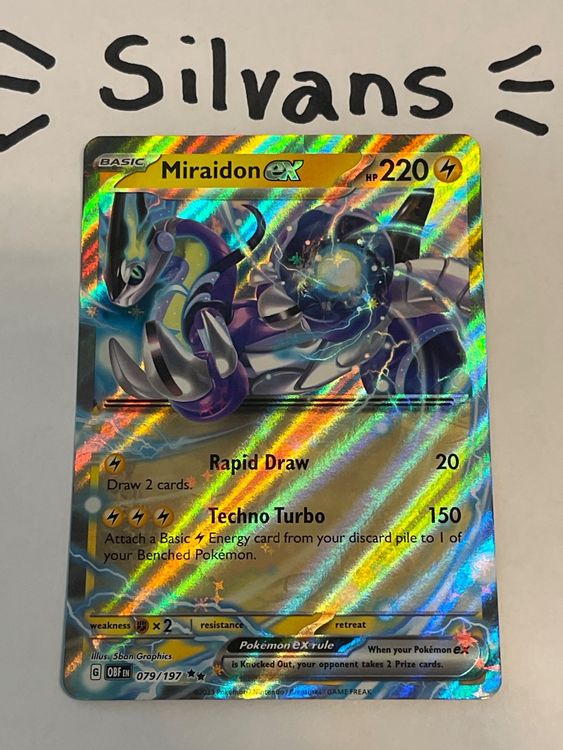 Miraidon ex 079/197 Obsidian Flammes Flammen Englisch | Kaufen auf Ricardo