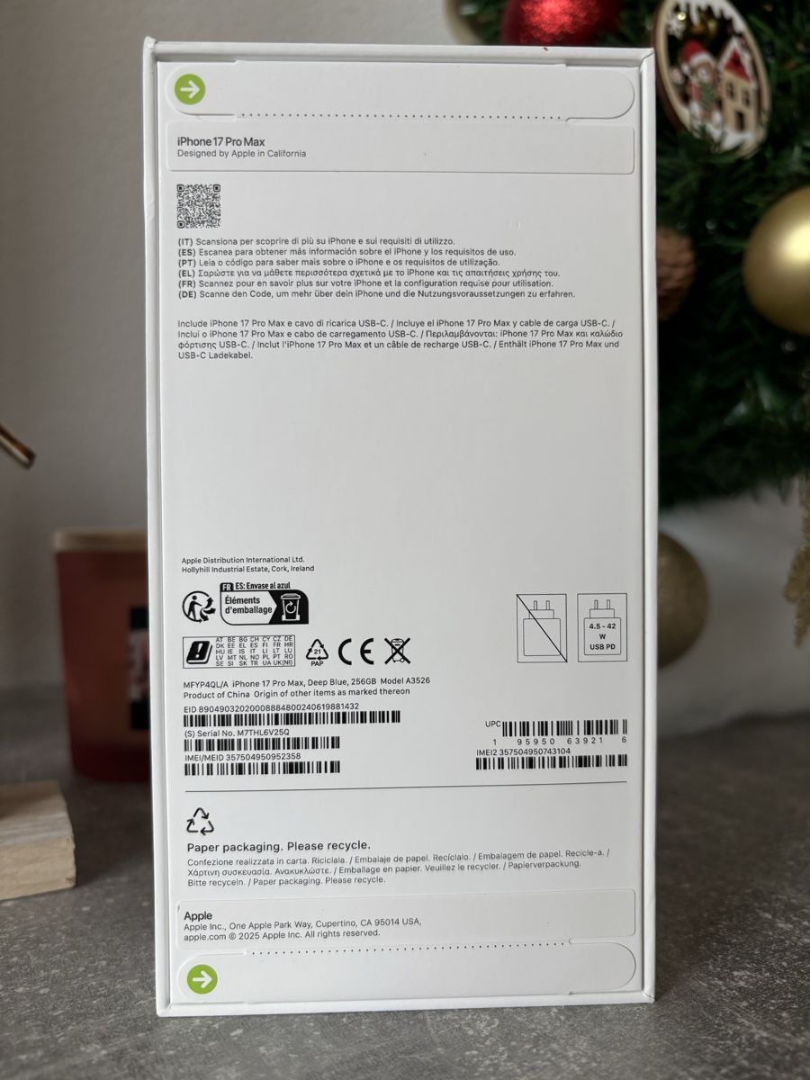 iPhone 17 Pro Max 256 GB Deep Blue – NEU (Neu und originalverpackt) in ...