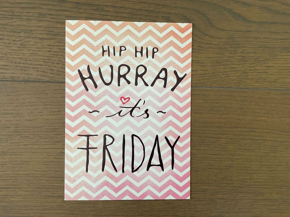 Postkarte VINTAGEART „Hip Hip Hurray its Friday“ | Kaufen auf Ricardo