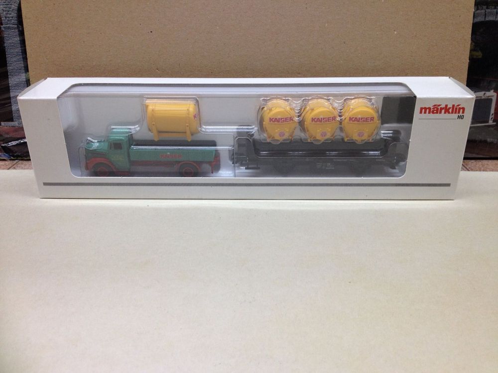 Märklin 48006 Behältertragwagen Bt 10 der DB, mit Container (Neu ...