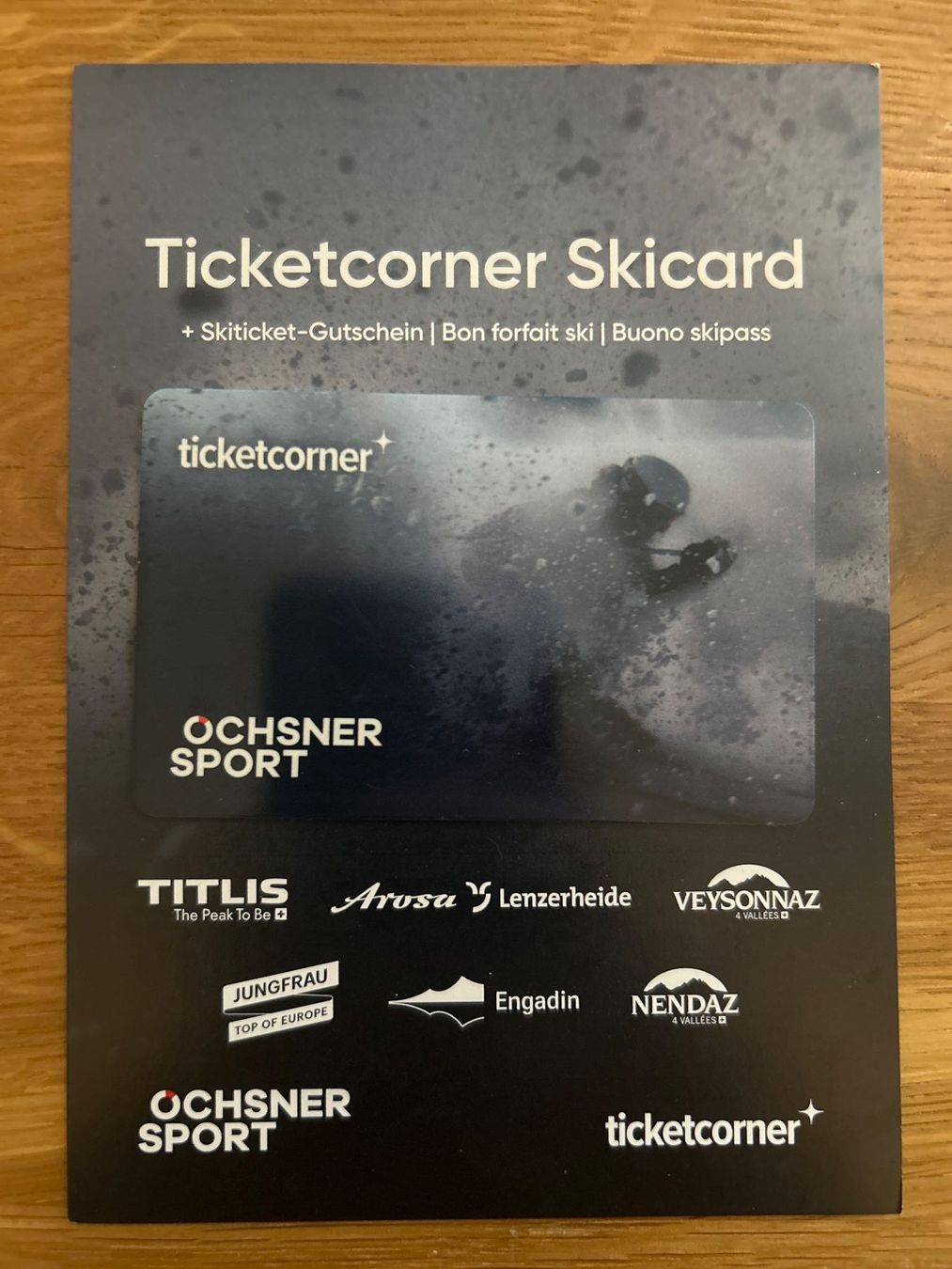 Ochsner Sport Ticketcorner Skicard, Winter 2025/26 (Neu und ...