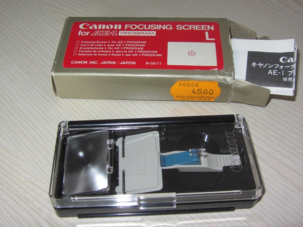 CANON Focusing Screen L für die AE-1 Program (Gebraucht) in Beringen ...