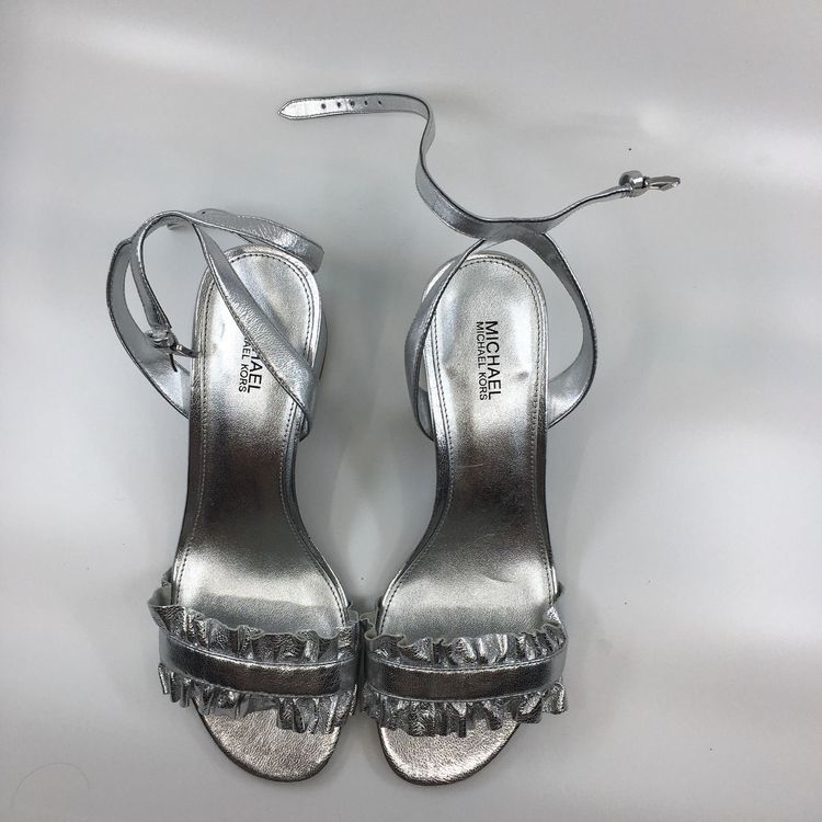 MK Michael Kors mid-heel silver sandals | Kaufen auf Ricardo